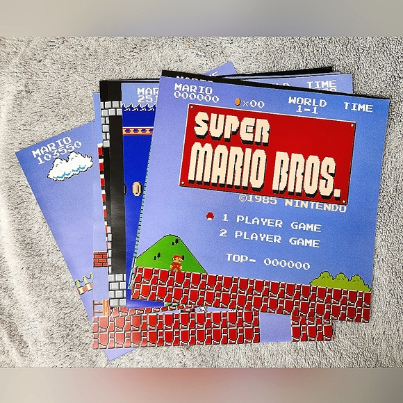 Nintendo | Art | Super Mario Bros Print Set Of 1 | Poshmark